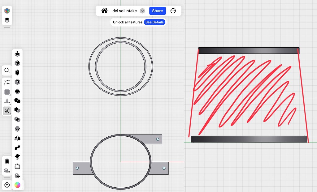 Connection between ellipse and circle - Need help? We are here. - Shapr3D Community