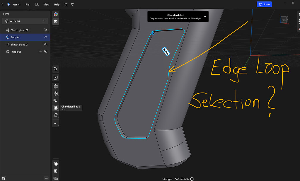 Edge Loop Selection? - Need help? We are here. - Shapr3D Community