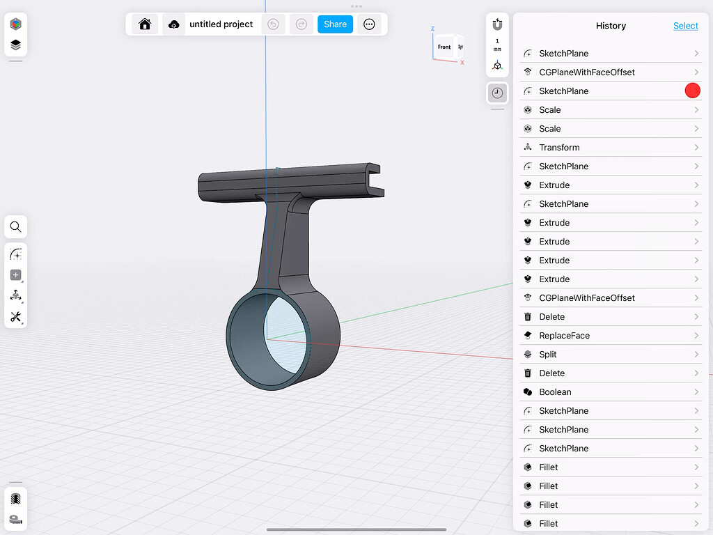 Hard to find the right plane - History-Based Parametric Modeling Beta - Shapr3D Community