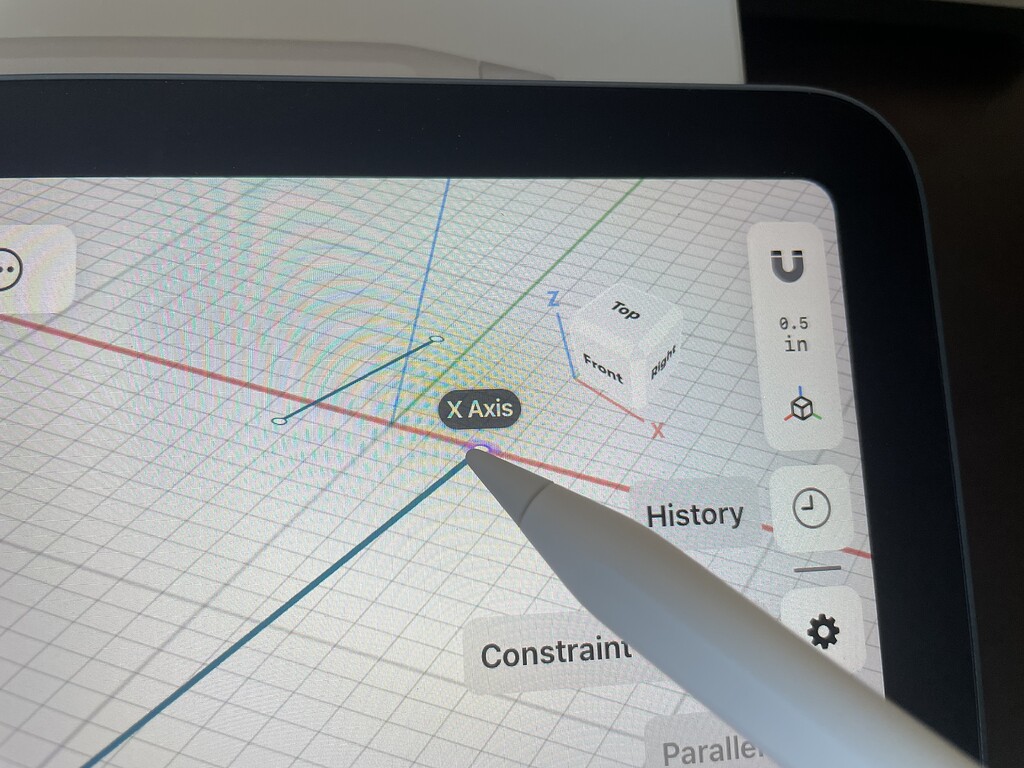 Snapping to axis and points with snaps toggled off - History-Based Parametric Modeling Beta ...