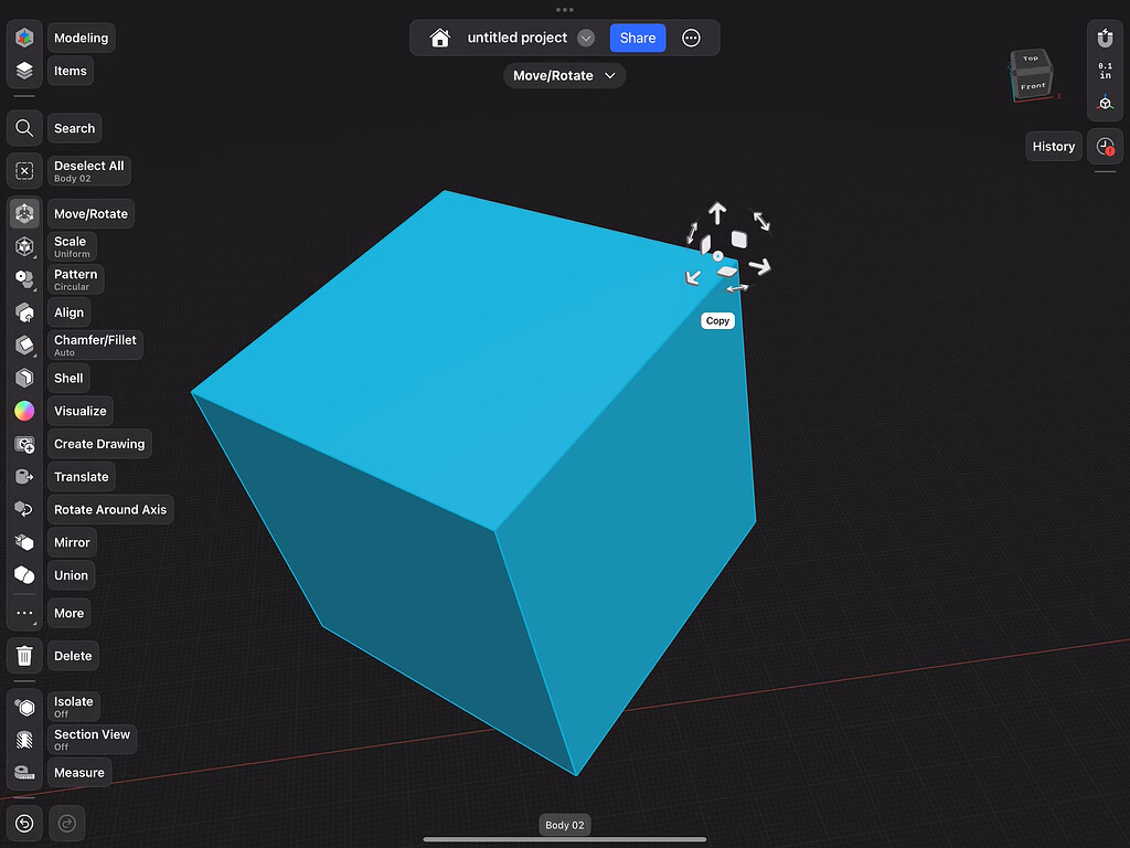 Options for multi step GIZMO orientation - Feature requests - Shapr3D Community