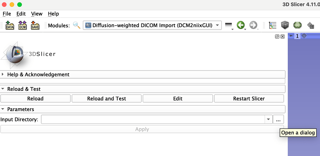 Issues with “open a dialog” - Support - 3D Slicer Community