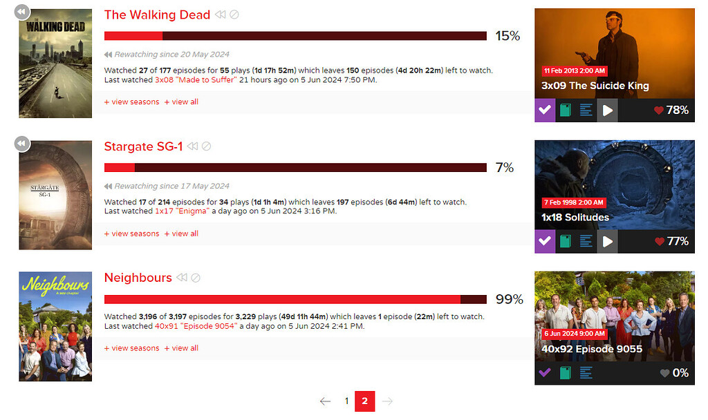 Progress Page wrong - Questions & Help - Trakt Forums
