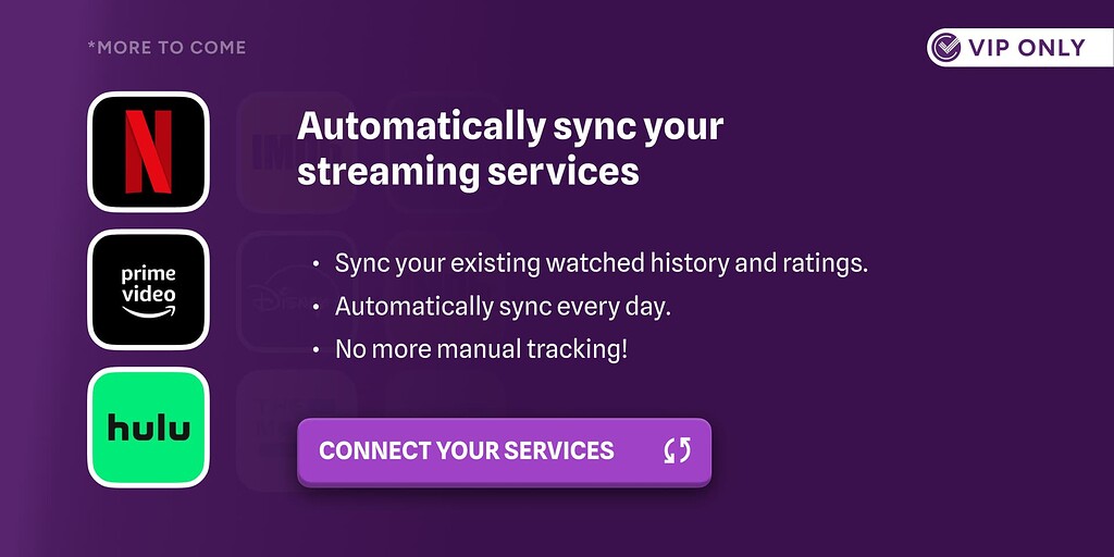Automatically sync your streaming services! - Announcements - Trakt Forums