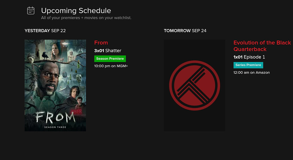 Upcoming Schedule Fallback Poster Image - Feature Requests - Trakt Forums