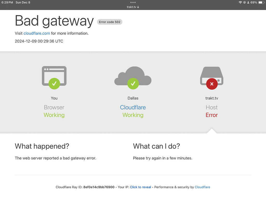 Site and App down? - Questions & Help - Trakt Forums