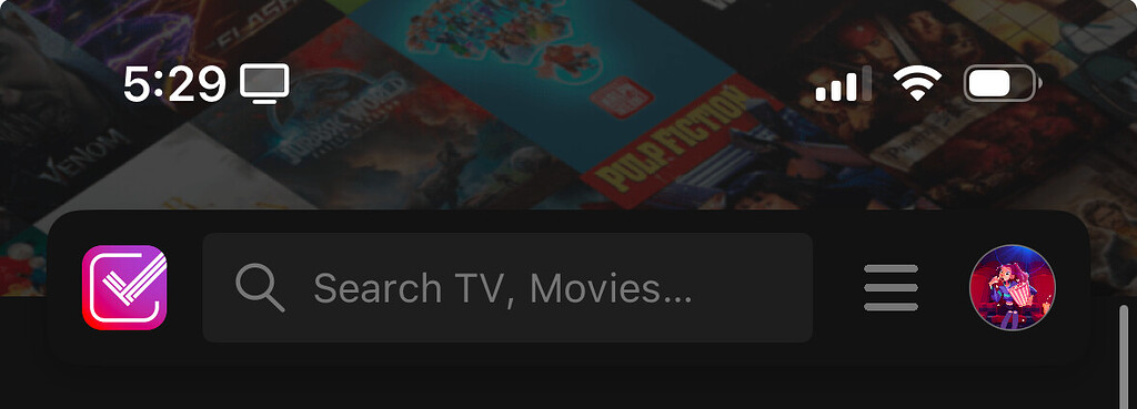 Remove profile picture from search bar - Feature Requests - Trakt Forums