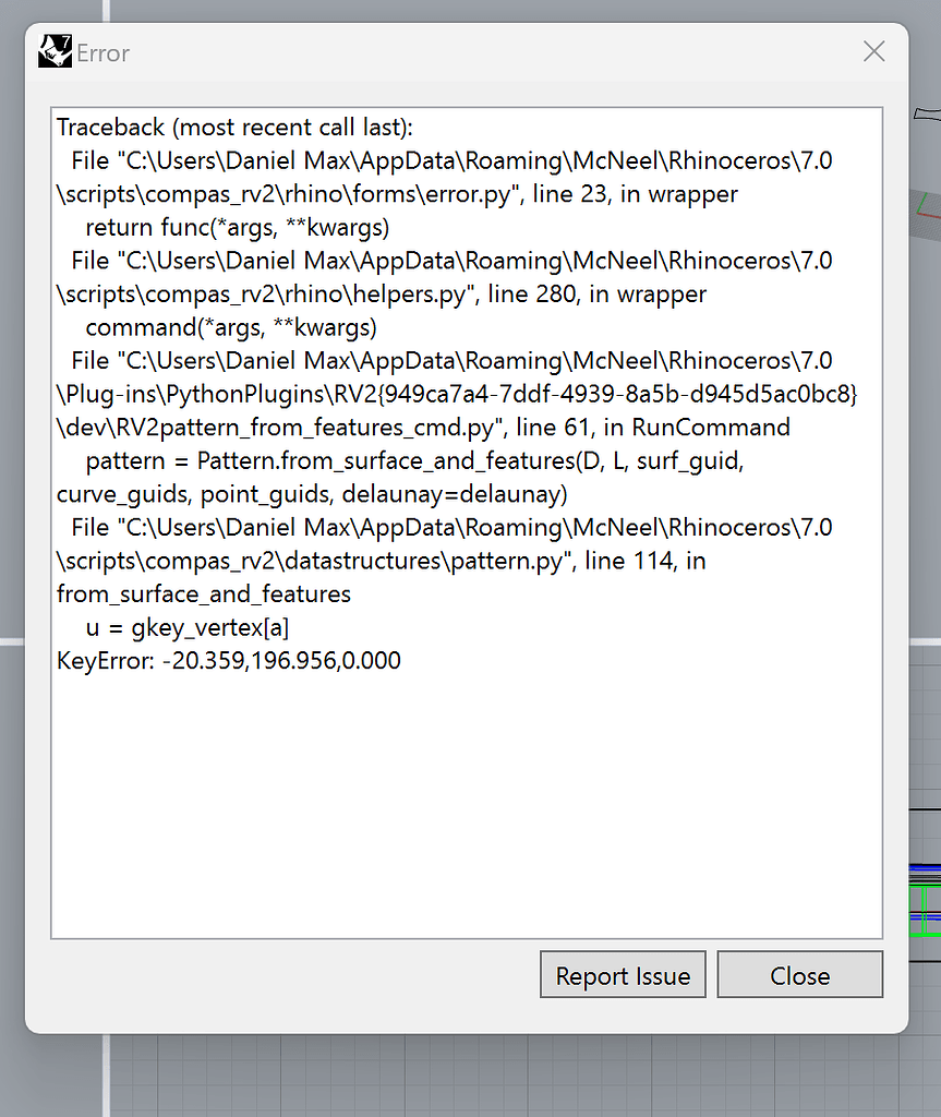 Vault from "From Features" - RhinoVAULT - compas
