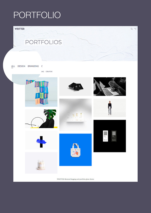 Writter- Minimal Ghost Portfolio Theme - Marketplace - Ghost Forum