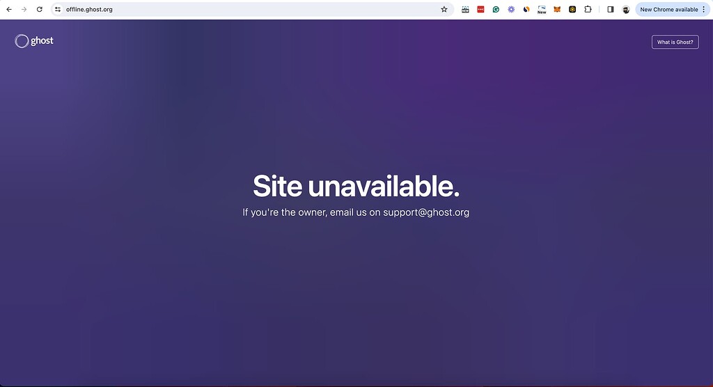 My site is offline. What happened? - Using Ghost - Ghost Forum