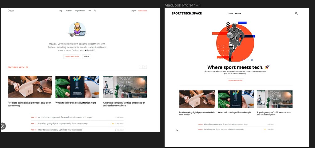 Dawn theme customization help - Themes - Ghost Forum