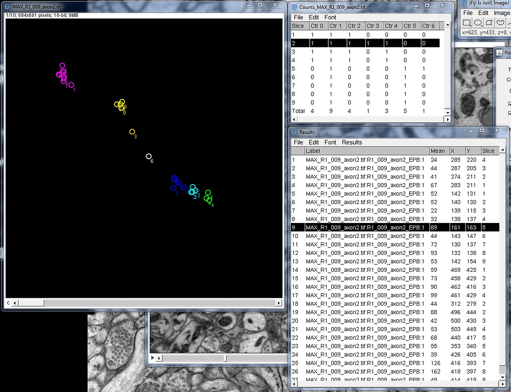 Index measurements from the multi-point tool by counter number - Usage ...