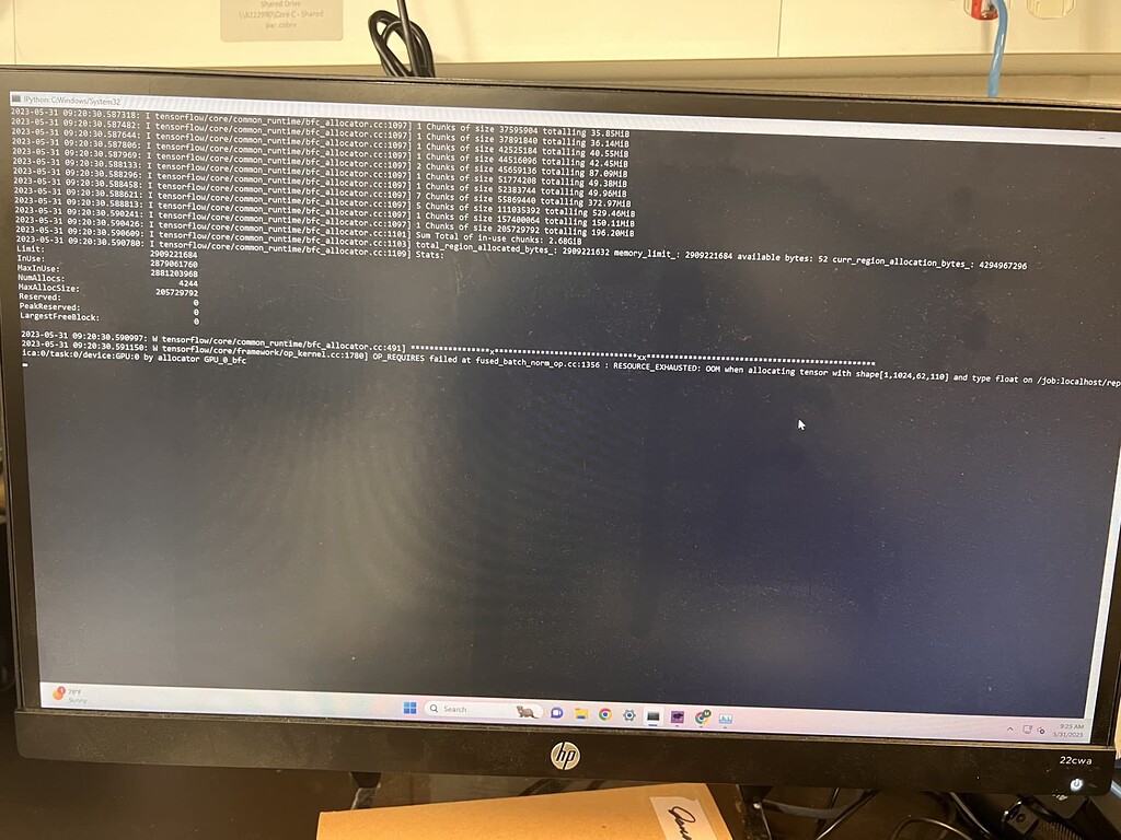 Issues during training (OP_Requires failed at fused_batch_norm) - Usage & Issues - Image.sc Forum