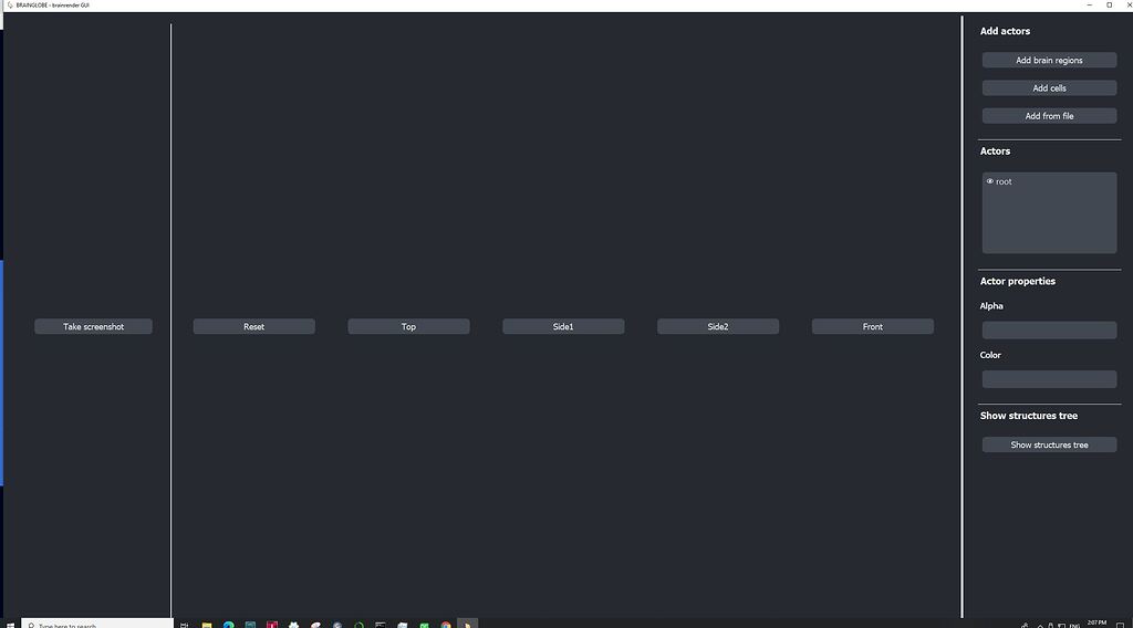 There is no atlas can be loaded in the brainrender-gui - Usage & Issues - Image.sc Forum