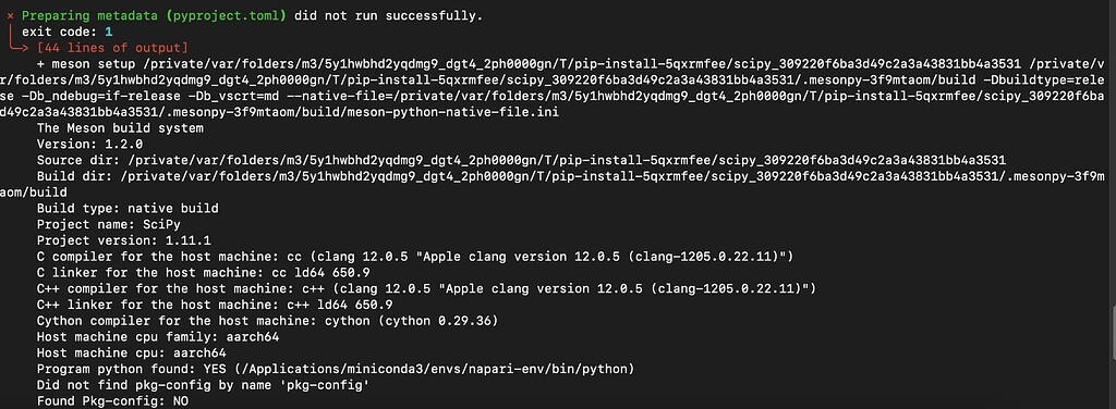 Napari Installation Error - Usage & Issues - Image.sc Forum
