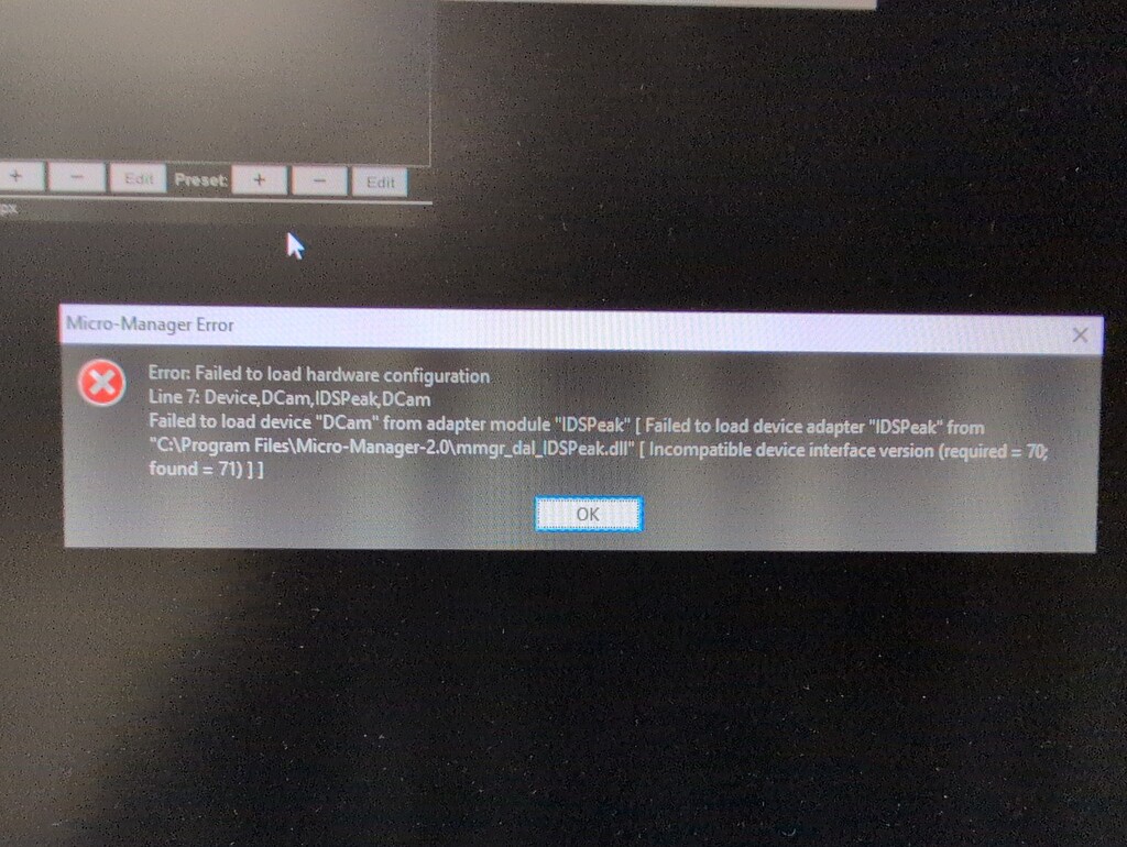 Need Help! IDS camera not recognized by Micromanager - Usage & Issues - Image.sc Forum