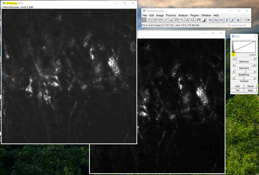 Brightness/contrast minimum slider cannot be returned to zero (loss of ...