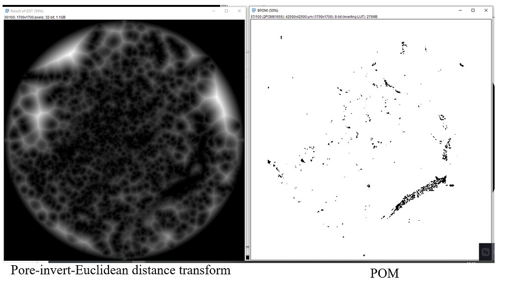 Euclidean Distance Transform Map 32bit Min Binary Images 8bit Image Analysis Imagesc Forum 8581