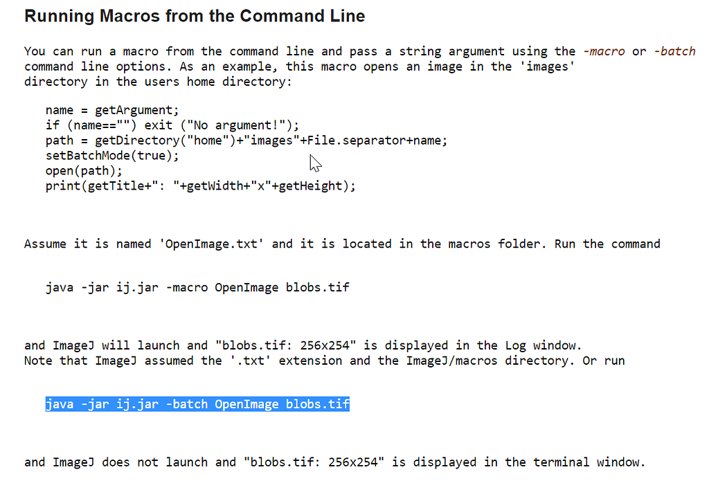ImageJ from command line - Usage & Issues - Image.sc Forum