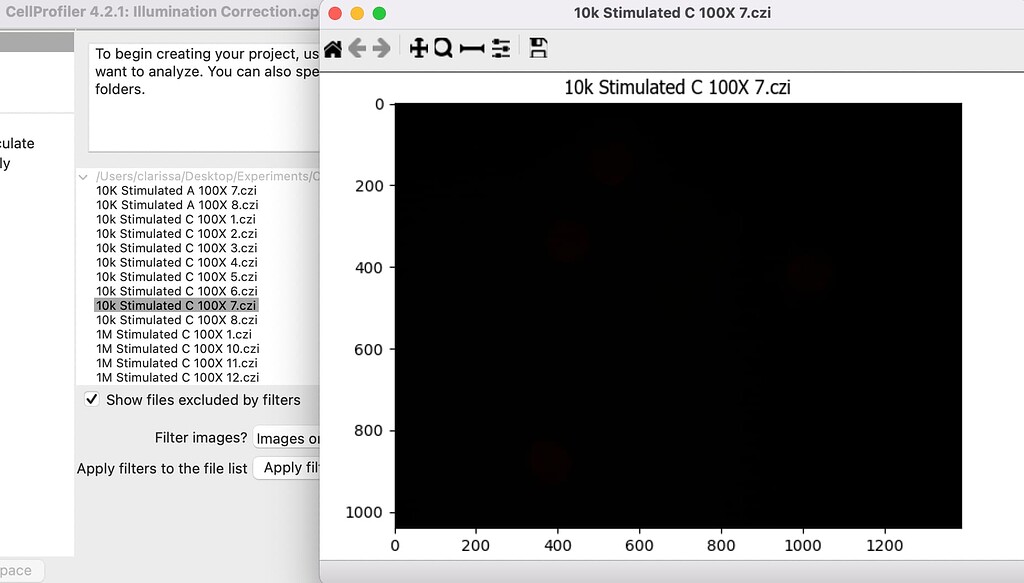 Images previewed in CellProfiler are entirely black - Image Analysis ...