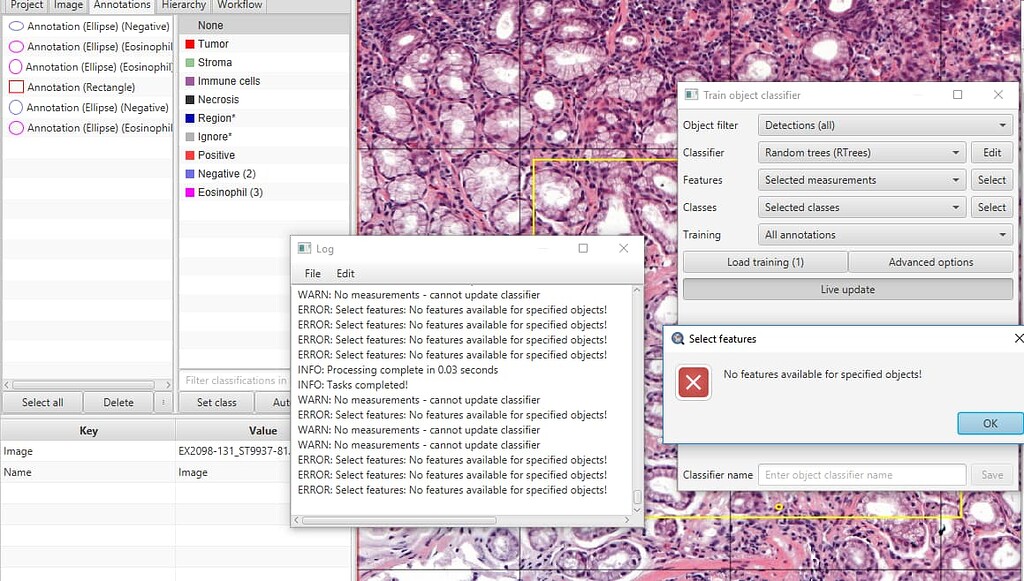 Train Object Classifier Error Image Analysis Imagesc Forum