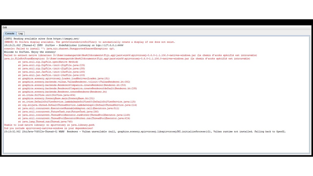SciView problem Vulkan runtime - Usage & Issues - Image.sc Forum