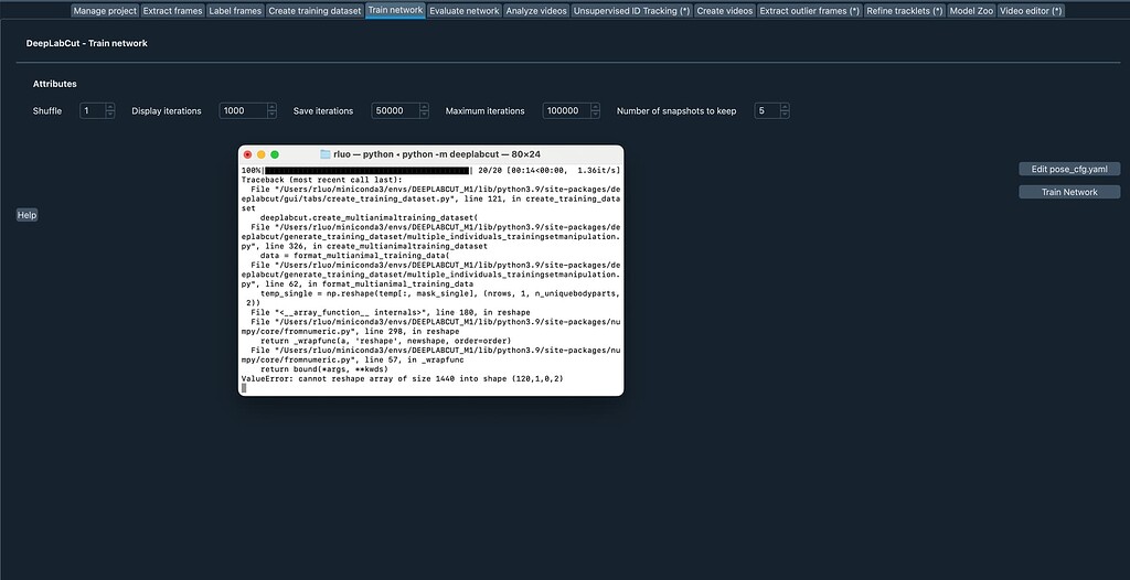 ValueError: cannot reshape array of size 1440 into shape (120,1,0,2) - Image Analysis - Image.sc ...