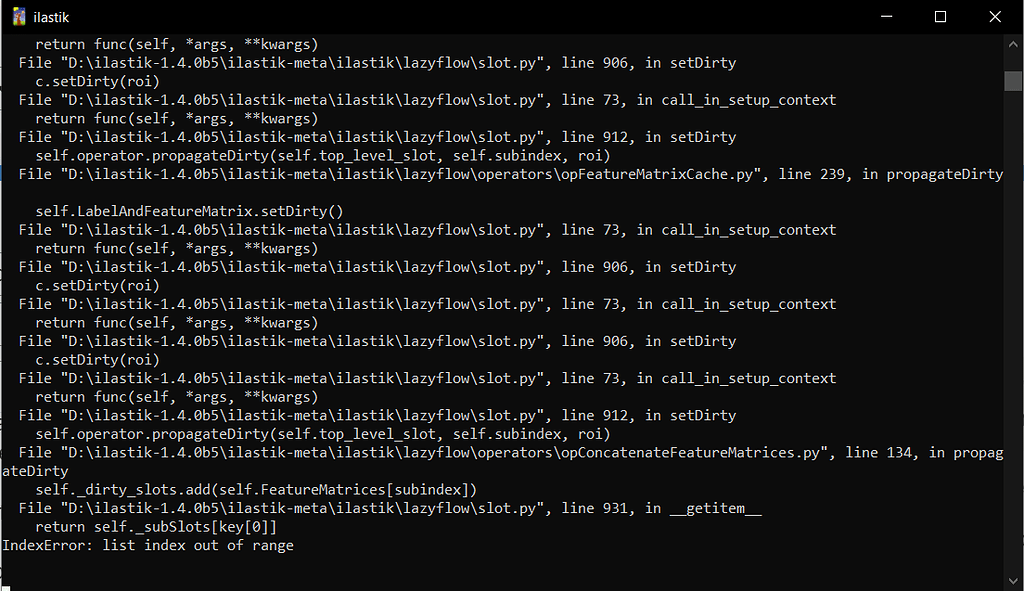 Meaning of: IndexError: list index out of range - Usage & Issues - Image.sc Forum