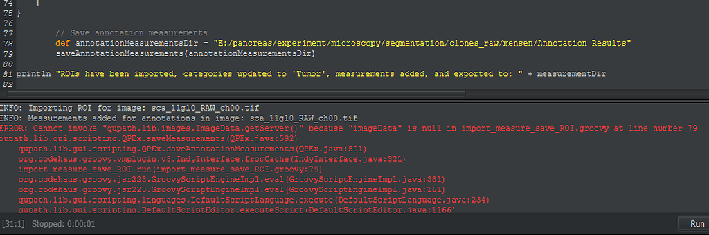 Qupath - export measuraments for annotations for batch image - Image Analysis - Image.sc Forum