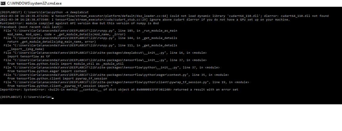 Starting up DEEPLABCUT - Usage & Issues - Image.sc Forum