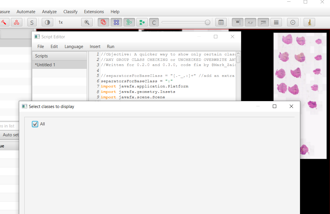 QuPath Script: UI for class visibility selection - Image Analysis - Image.sc Forum