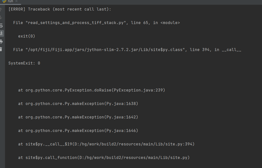 Process does not end cleanly when running jython script - Development - Image.sc Forum