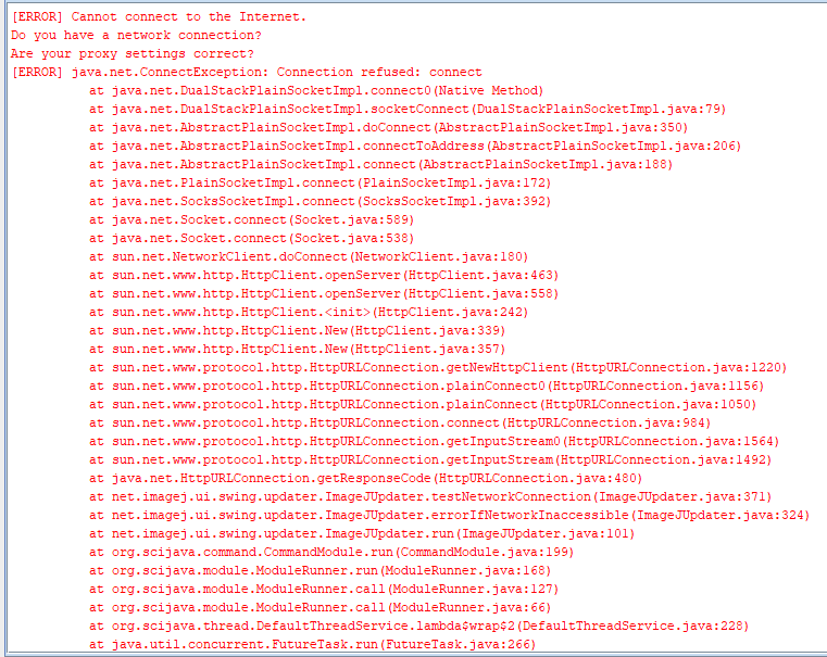 Error opening http://wsr.imagej.net/jars.list.txt - Usage & Issues ...