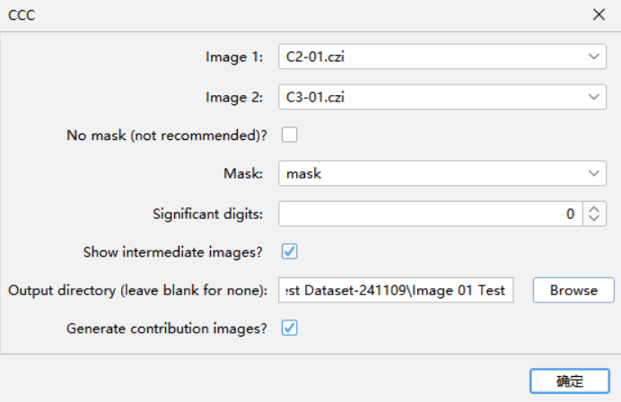 Results of "Colocalization by Cross-correlation (CCC)" plugin failed to match actual image ...
