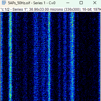 Line scan analysis doesn't display all time point in plot analysis ...