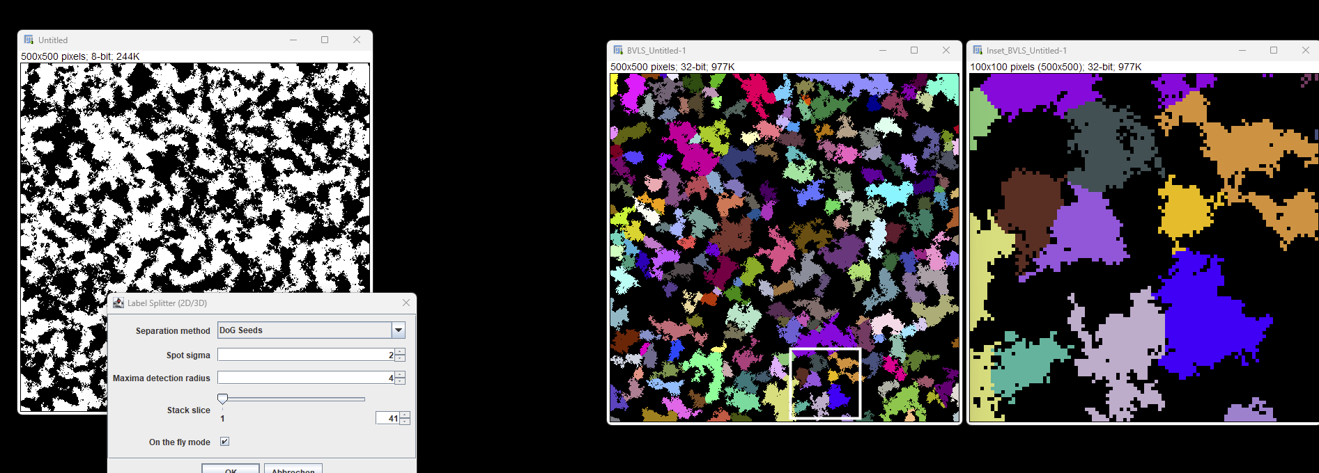 Separating Objects in 2D Binary Images? Commands about neighborhood pixels - Image Analysis ...