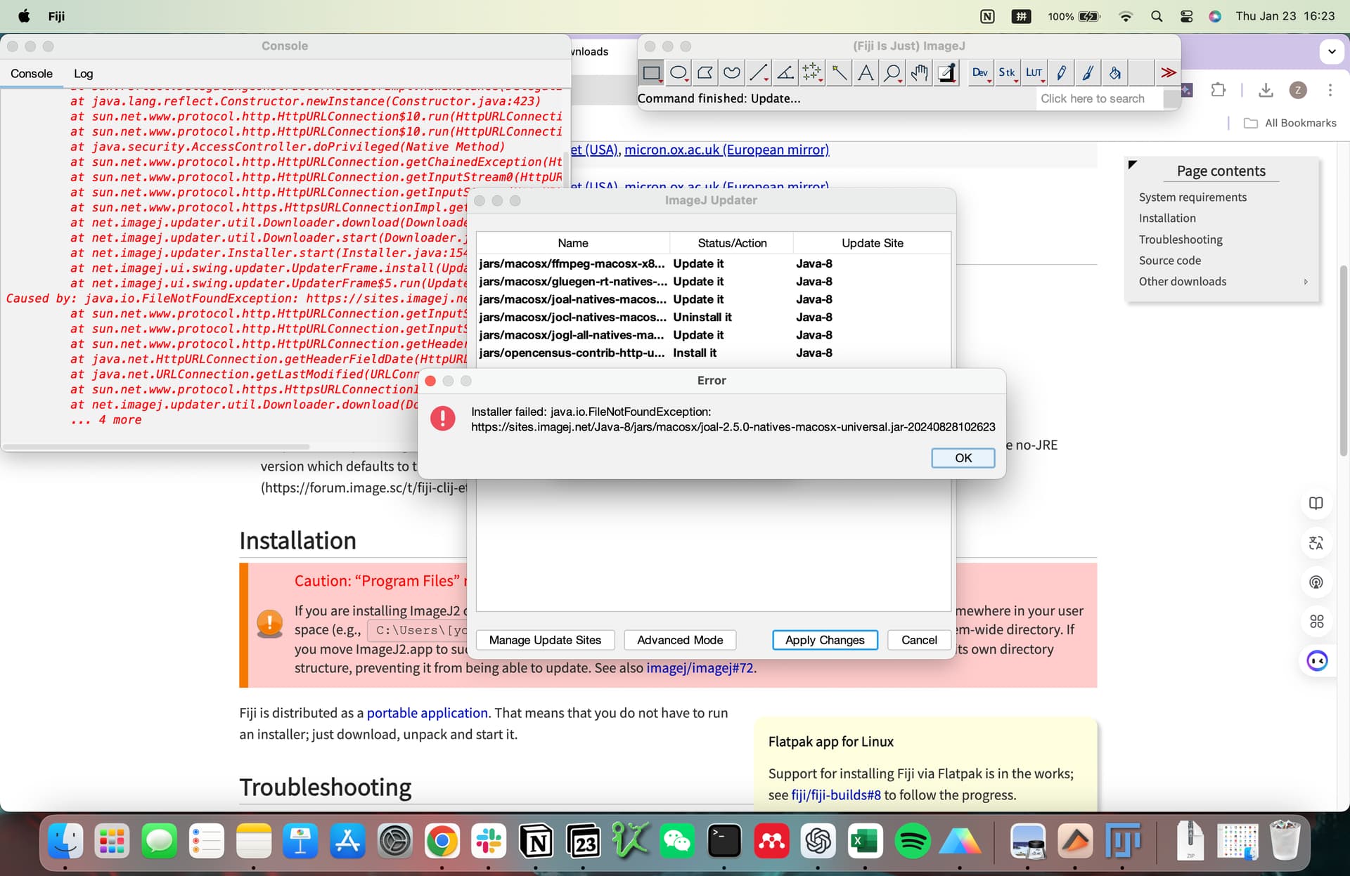 FIJI update problem - Usage & Issues - Image.sc Forum