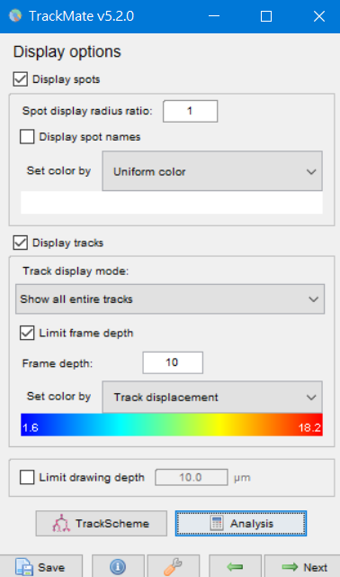 Image J Fiji Trackmate Spots In Tracks Statistics Image Analysis Imagesc Forum