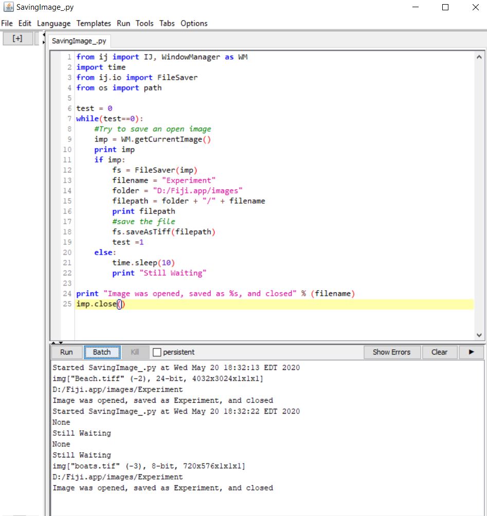 Using pyimagej to work on an image that is opened externally from the code - Usage & Issues ...