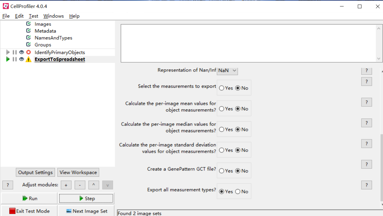 Export To Spreadsheet Will Not Produce Output In The Test Mode Usage And Issues Image Sc Forum