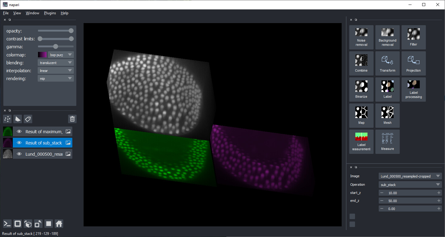 Z-projections in Napari - Usage & Issues - Image.sc Forum