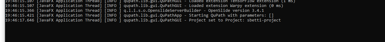 QuPath Project not opening - Usage & Issues - Image.sc Forum