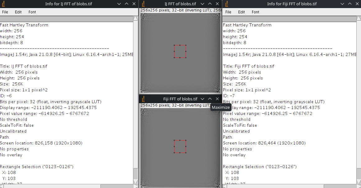 Saving FFTs in frequency domain using ImageJ script - Image Analysis - Image.sc Forum