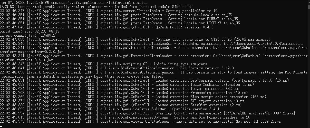 Unable to proper load .svs H&E scan on QuPath - Usage & Issues - Image.sc Forum