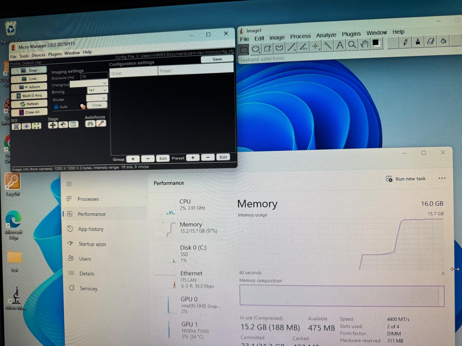 Abnormal Memory Usage During Micromanager 2 Initialization - Usage & Issues - Image.sc Forum