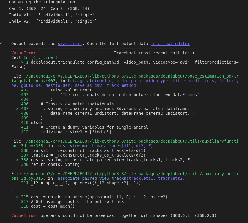 Triangulation --> converting your 2D to 3D! - Usage & Issues - Image.sc ...