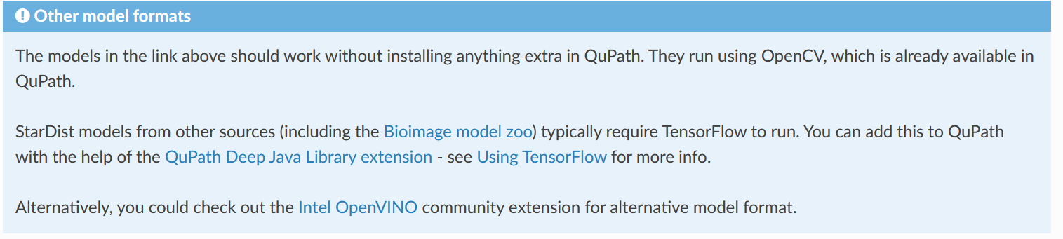 Exporting Trained StarDist Model for use in QuPath - Usage & Issues - Image.sc Forum