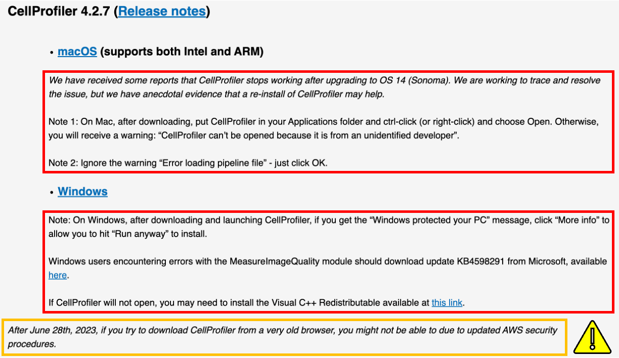 Installation troubleshooting - ABIC CellProfiler Workshop 2024 - Image Analysis - Image.sc Forum