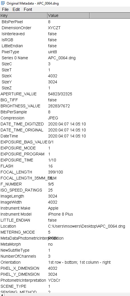 Opening DNG file using BioFormats shows Compression: JPEG - Usage & Issues - Image.sc Forum