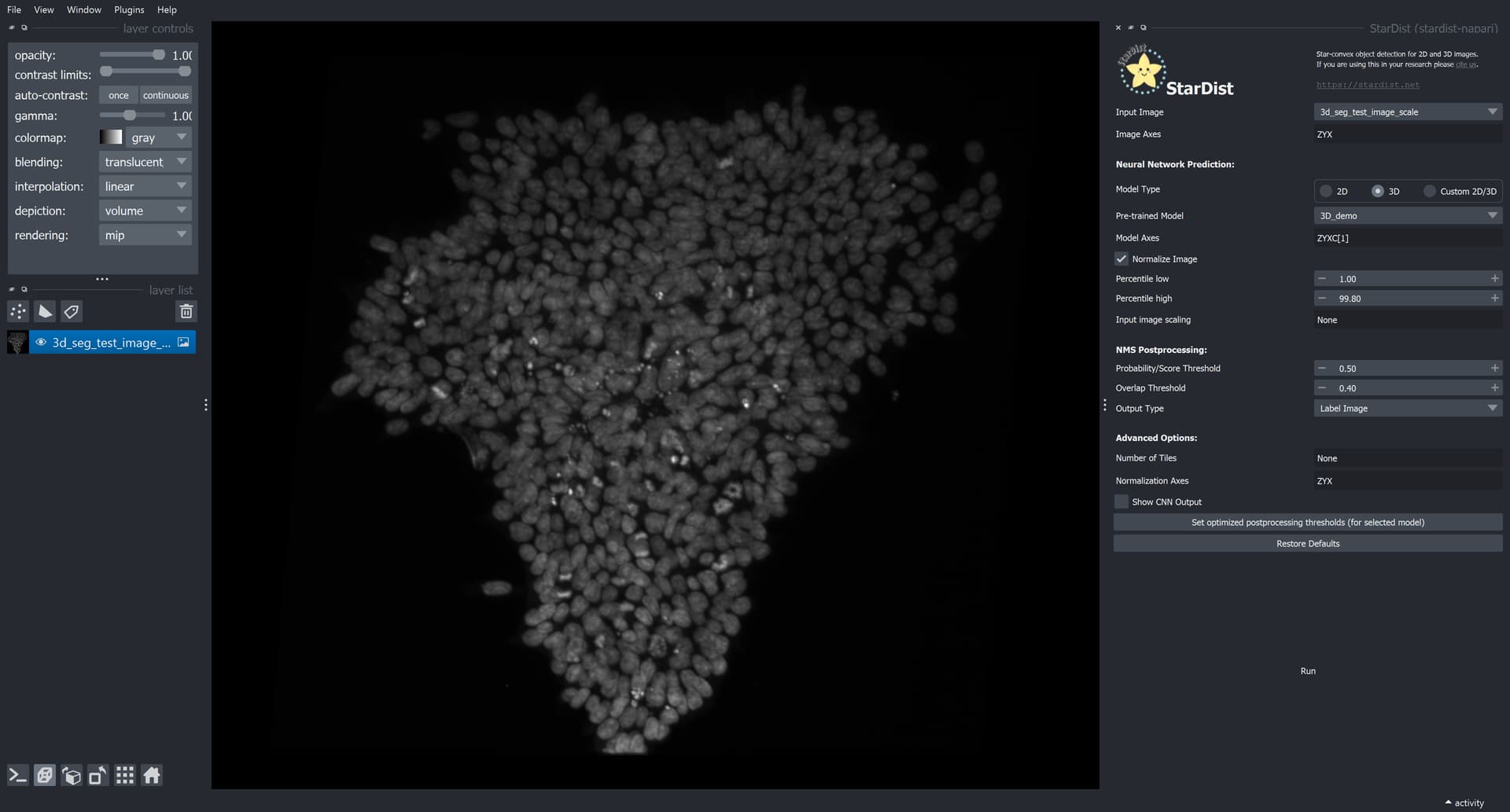 Stardist Napari Run Not Available Usage And Issues Image Sc Forum
